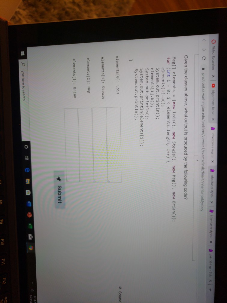 Solved Video Recursion X Algorithms Recu X 2inheritance 4969