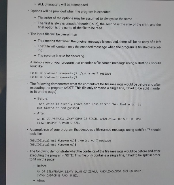 Solved A Caesar shift is one of the oldest forms of | Chegg.com