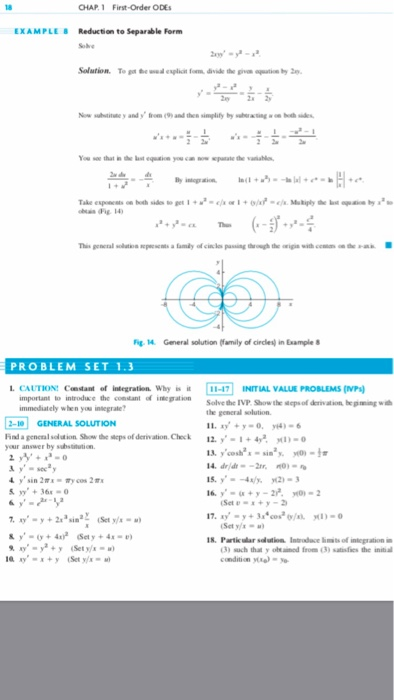 Solved 18 CHAP.1 First-Order ODE EXAMPLE & Reduction to | Chegg.com