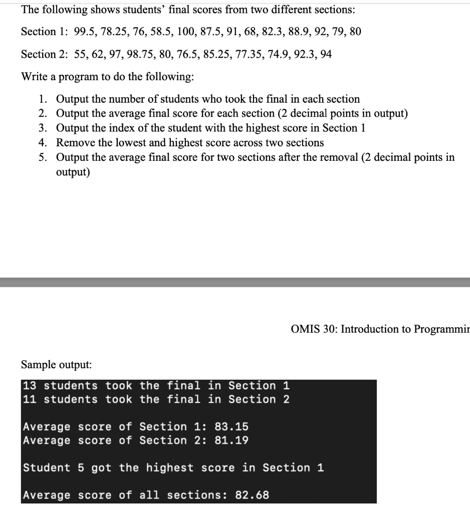 Solved Section 1: | Chegg.com Solved Section 1: | Chegg.com