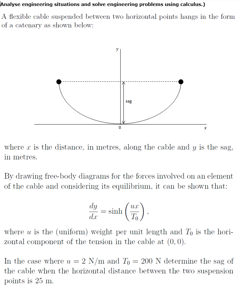 Solved Analyse engineering situations and solve engineering | Chegg.com