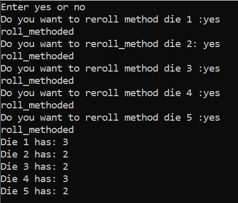 Solved Challenge \#1 Write out the following class die in a | Chegg.com