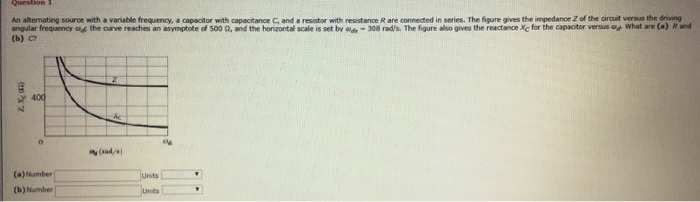 Solved An alternating source with a variable frequency, a | Chegg.com