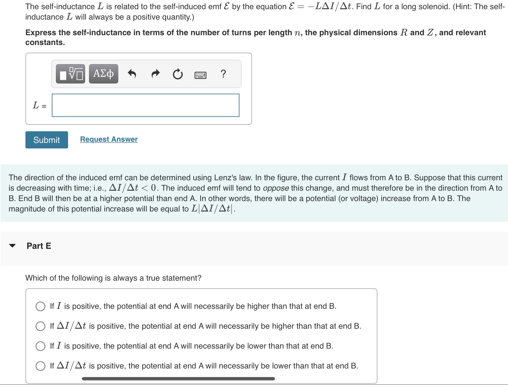 Solved What is the magnetic flux Φ1 through a single turn of | Chegg.com