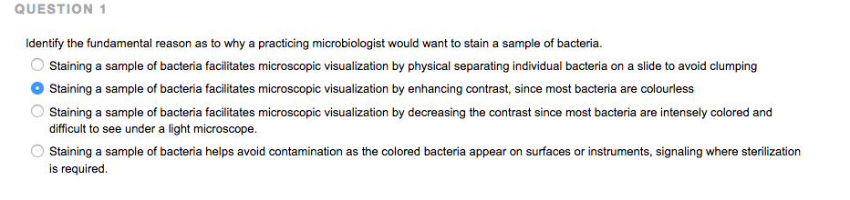 Solved QUESTION 1 Identify the fundamental reason as to why | Chegg.com