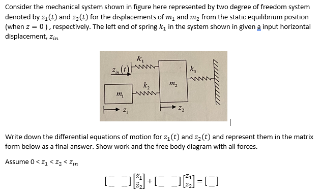 Solved Mechanical systems: Force/Moment balance: | Chegg.com