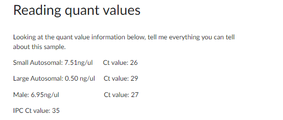 Reading quant values Looking at the quant value | Chegg.com