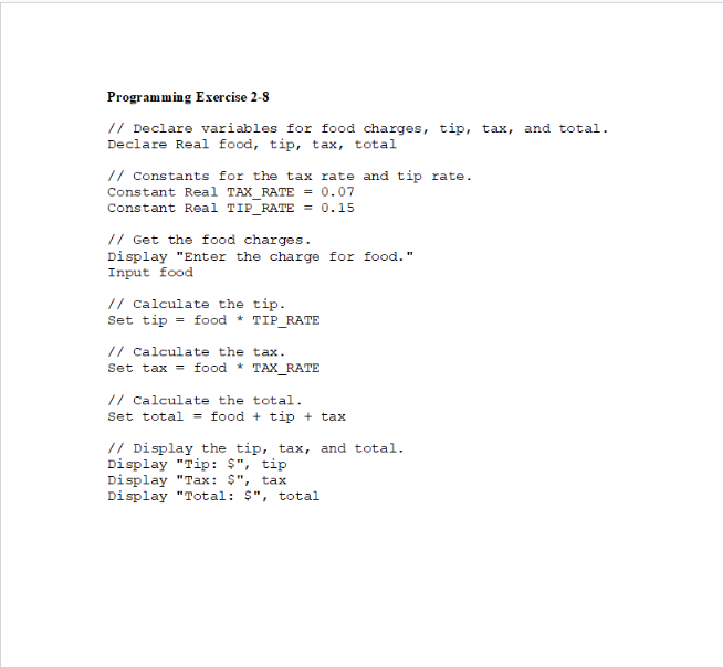 Solved Using NetBeans, convert the pseudocode in the | Chegg.com