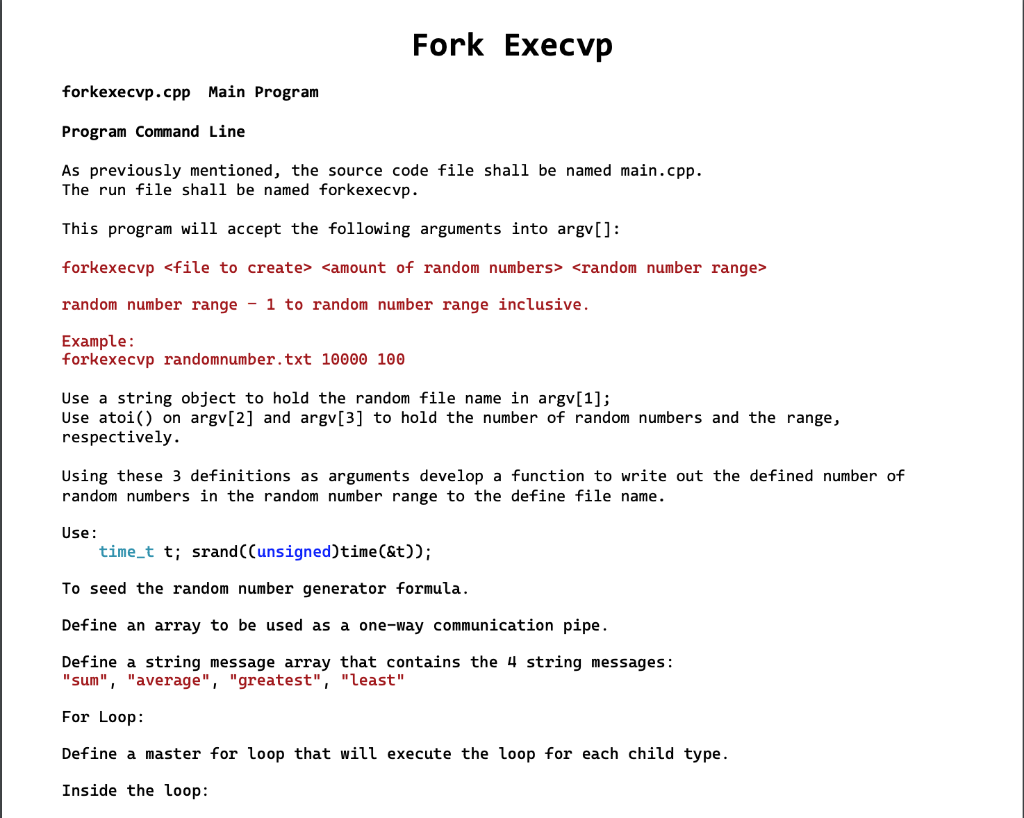 Solved This assignment requires designing forks to create | Chegg.com