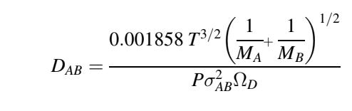 Solved 1. Use the Hirschfelder et al equation (eq. 24-33) | Chegg.com