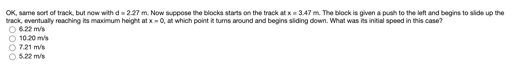 \}A small block slides down a frictionless track | Chegg.com