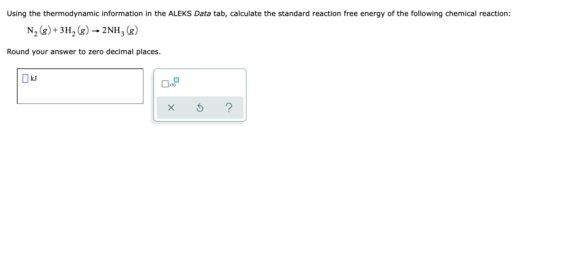 Solved Using The Thermodynamic Information In The ALEKS Data Chegg
