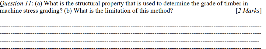 Solved Question 11: (a) What is the structural property that | Chegg.com