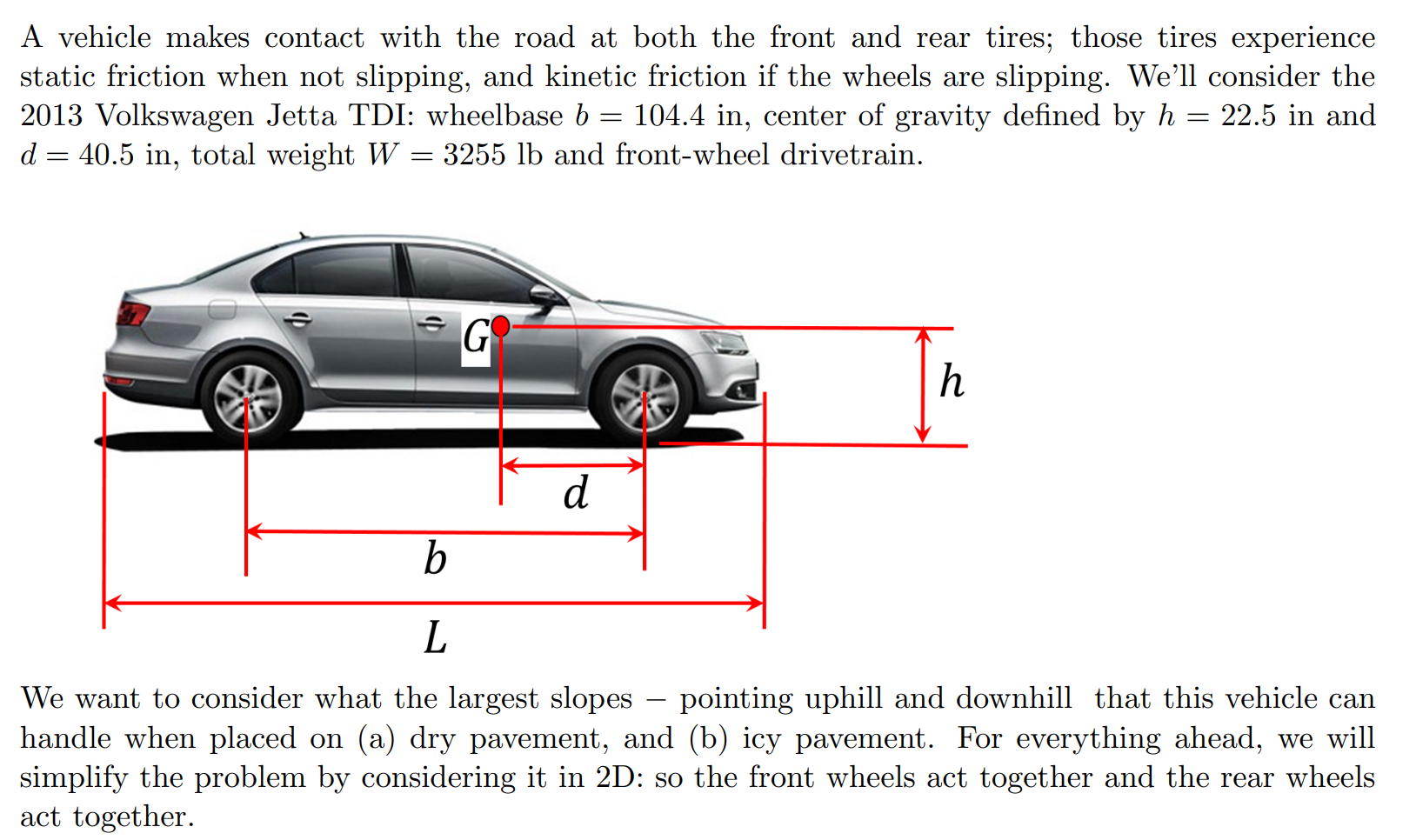 Solved Scenario 1: Assume that brakes are engaged: all tires | Chegg.com