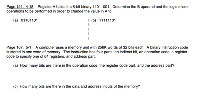 Solved Page 121 4-18 Register A holds the 8-bit binary | Chegg.com