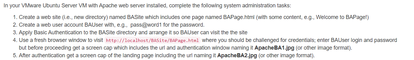 In your VMware Ubuntu Server VM with Apache web | Chegg.com
