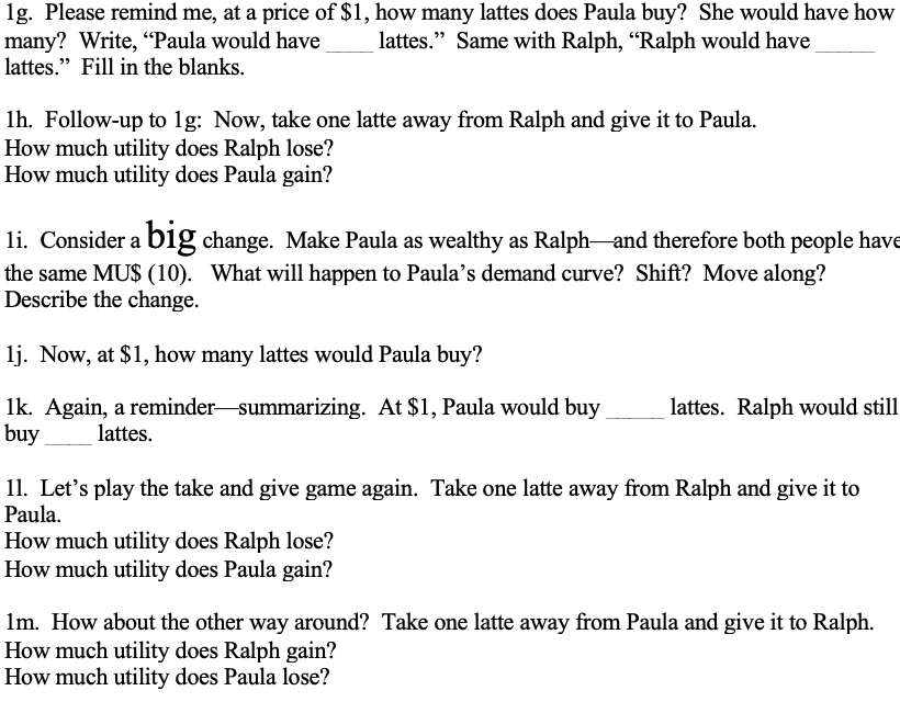 Solved #1. Consider two people—Rich Ralph and Poor Paula. As | Chegg.com