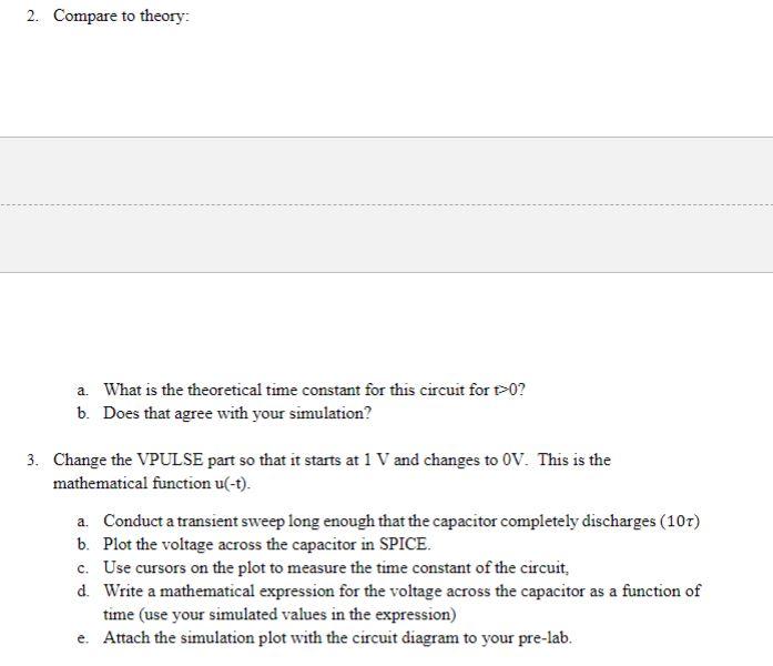 Solved 1. You are to simulate the RLC circuit shown in | Chegg.com