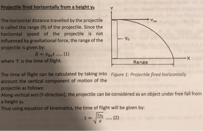Solved 1) The horizontal component of speed for a projectile | Chegg.com
