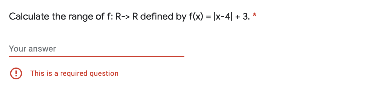 Solved Calculate the range of f: R-> R defined by f(x) = | Chegg.com