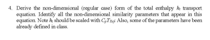 Solved Derive the non-dimensional (regular ﻿case) ﻿form of | Chegg.com