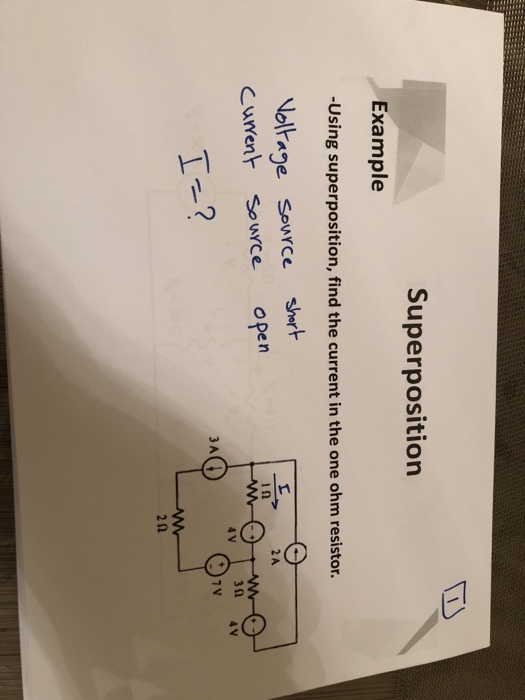 Solved Superposition Example -Using superposition, find the | Chegg.com