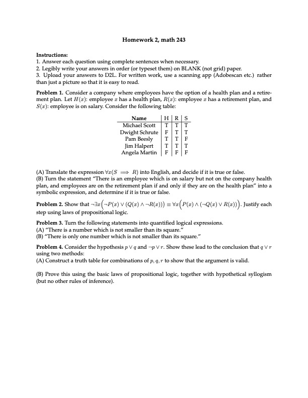 Solved Discrete MathematicsAnswer each question using | Chegg.com