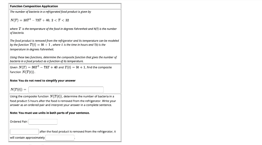 Solved Function Composition Application The number of | Chegg.com