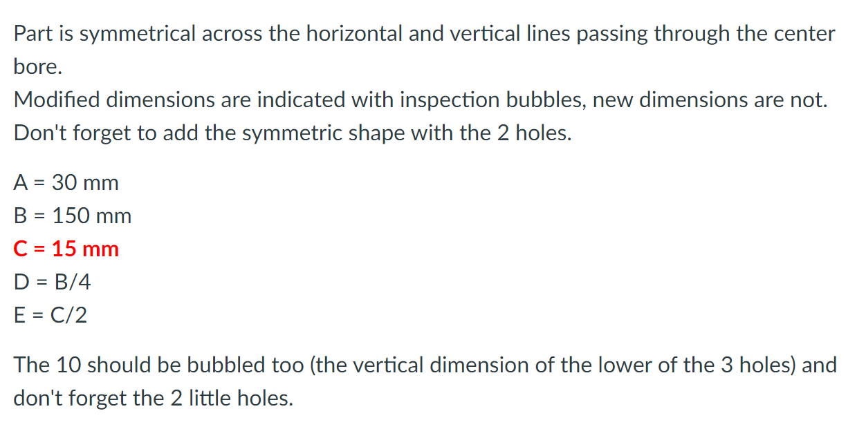 Solved Create the part shown below. Note: Part is | Chegg.com