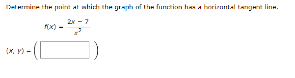 Solved Determine the point at which the graph of the | Chegg.com
