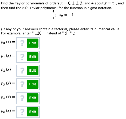 Solved Find the Taylor polynomials of orders n = 0,1,2,3, | Chegg.com
