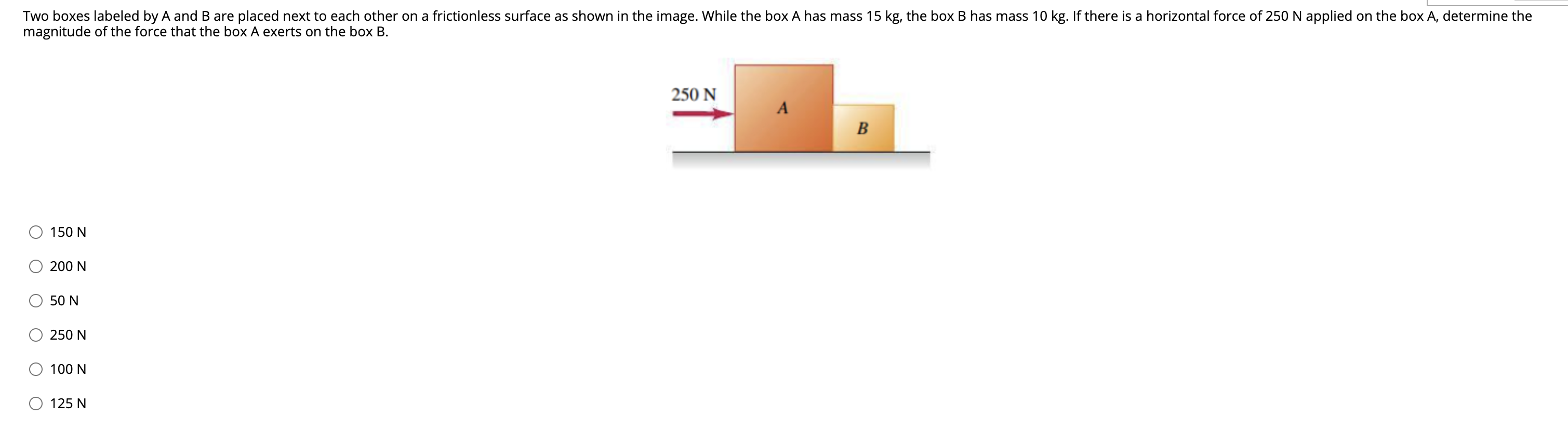 Solved Two boxes labeled by A and B are placed next to each | Chegg.com