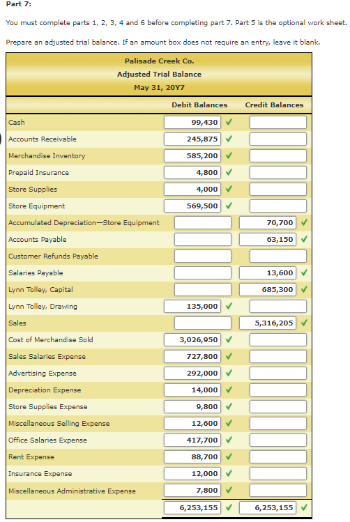 Solved Part 7: You must complete parts 1, 2, 3, 4 and 6 | Chegg.com
