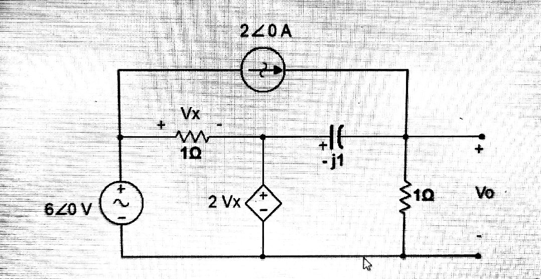 Solved Find Vo for the circuit in Figure using:1. Mesh | Chegg.com