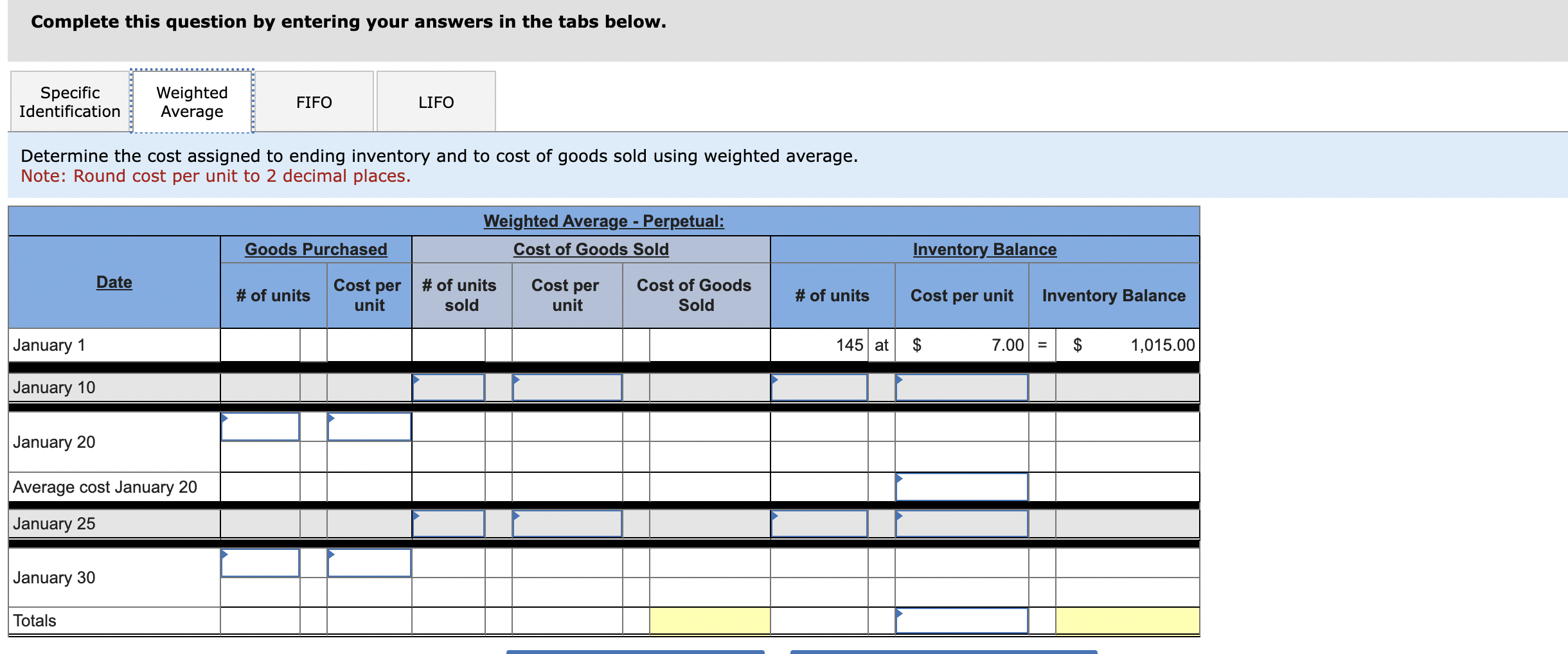 Solved Assume the perpetual inventory system is used. | Chegg.com