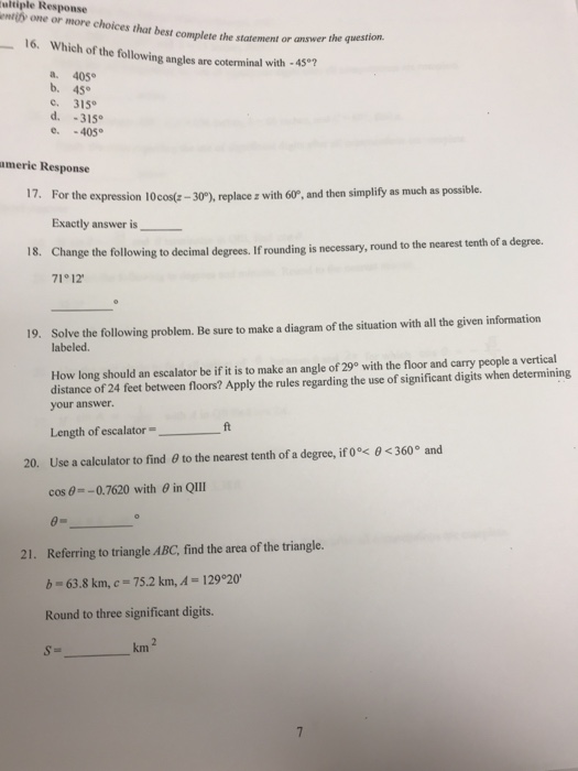 Solved ultiple Response eniy one or more choices that best | Chegg.com