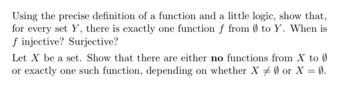 Solved Using the precise definition of a function and a | Chegg.com