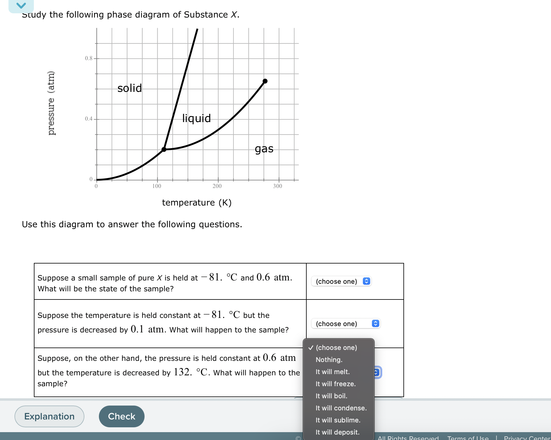 Solved sudy the following phase diagram of Substance x.Use | Chegg.com
