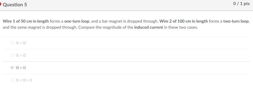 Solved Wire 1 of 50 cm in length forms a one-turn loop, and | Chegg.com