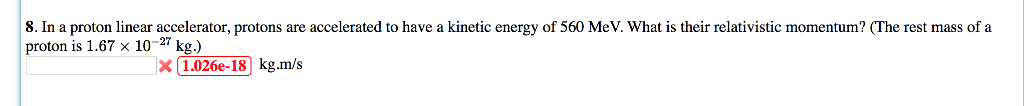 Solved 8. In a proton linear accelerator, protons are | Chegg.com