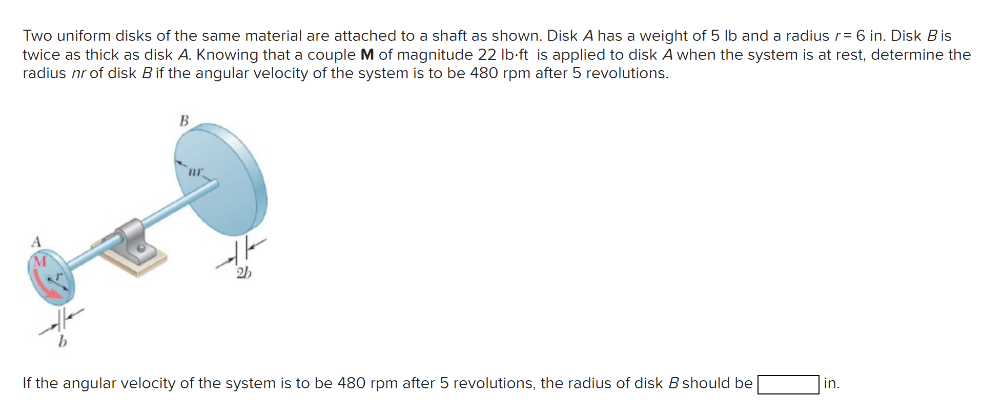 Solved Two uniform disks of the same material are attached | Chegg.com