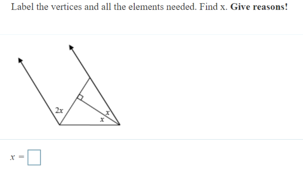 Solved Label the vertices and all the elements needed. Find | Chegg.com