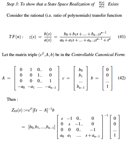 Question 2. The state space realization CC(n) on | Chegg.com