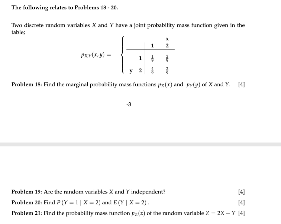 Solved The following relates to Problems 18 - 20. Two | Chegg.com