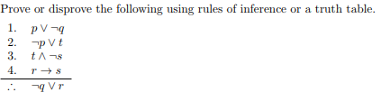 Solved Prove or disprove the following using rules of | Chegg.com