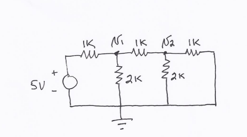 Solved Calculate the node voltages V1 and V2 in the circuit | Chegg.com Solved Calculate the node voltages V1 and V2 in the circuit | Chegg.com