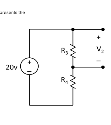 Solved Use voltage division to determine the missing values | Chegg.com