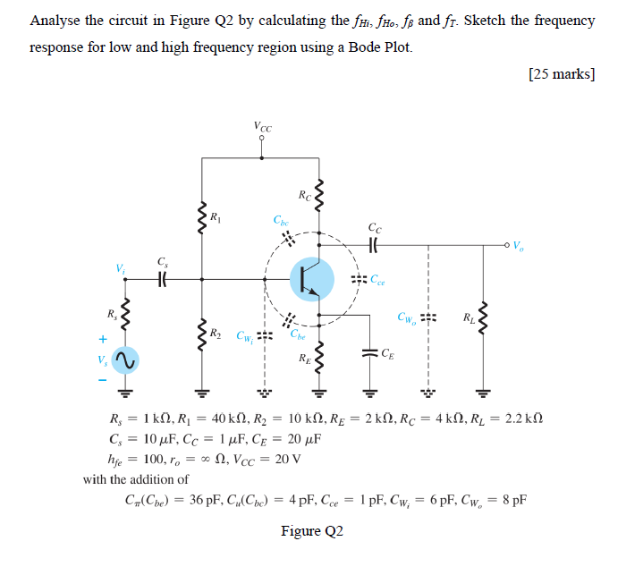 Solved Analyse the circuit in Figure Q2 by calculating the | Chegg.com