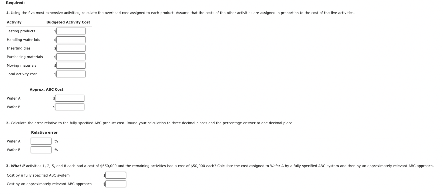 Solved Simplifying the ABC System: Approximately Relevant | Chegg.com