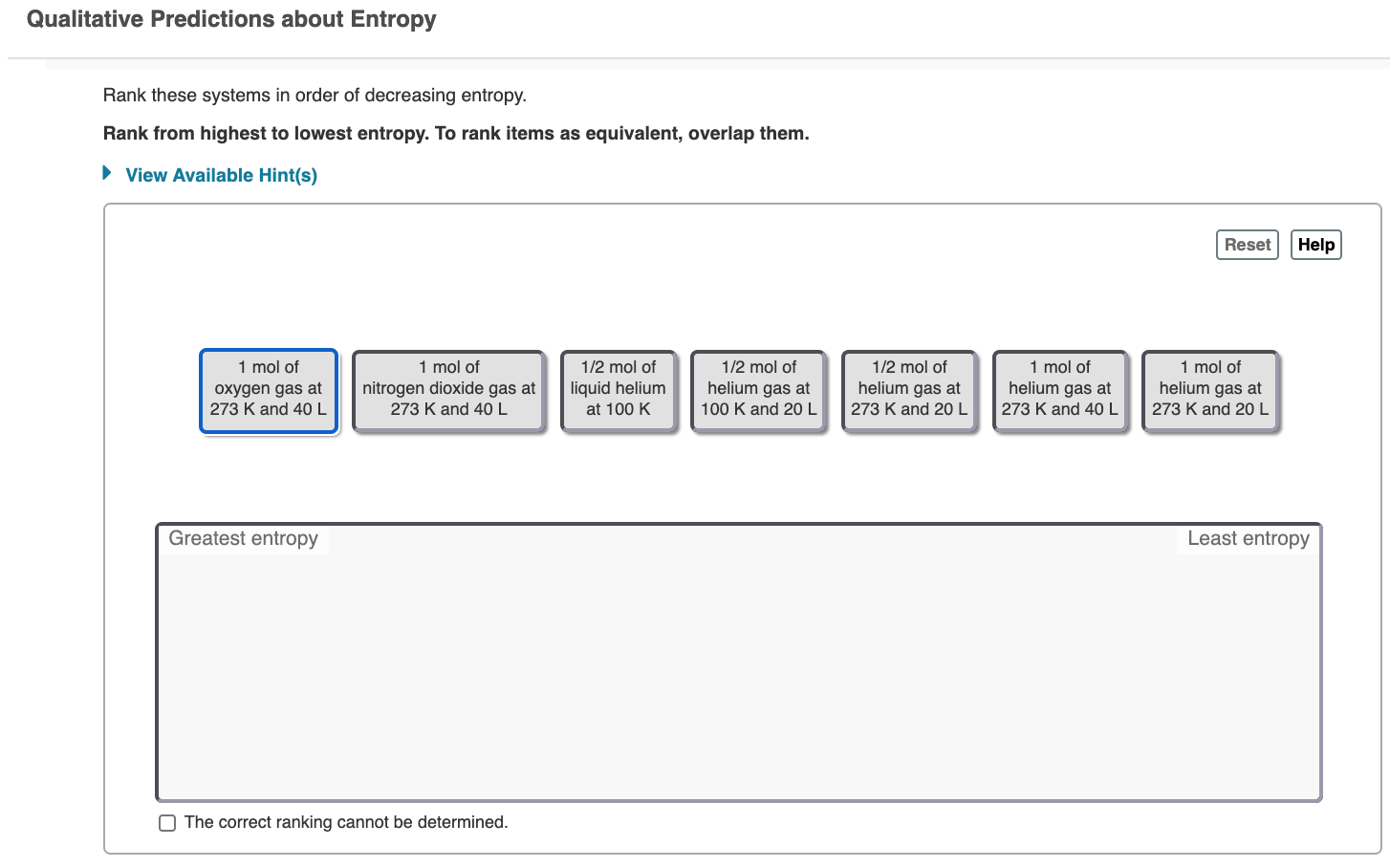 Solved Classify each process by its individual effect on the | Chegg.com